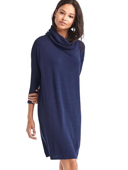 Softspun cowl neck shift dress | Gap