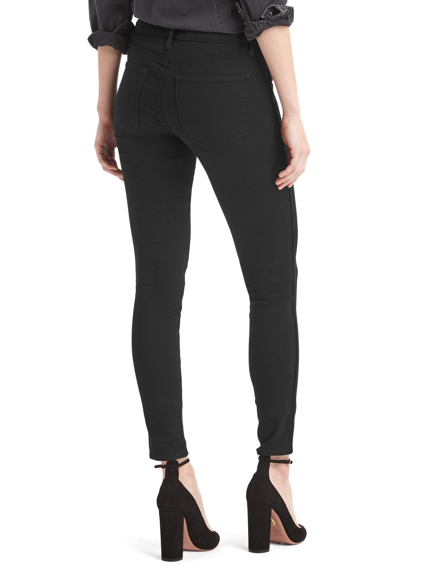 Mid rise brushed back jeggings | Gap