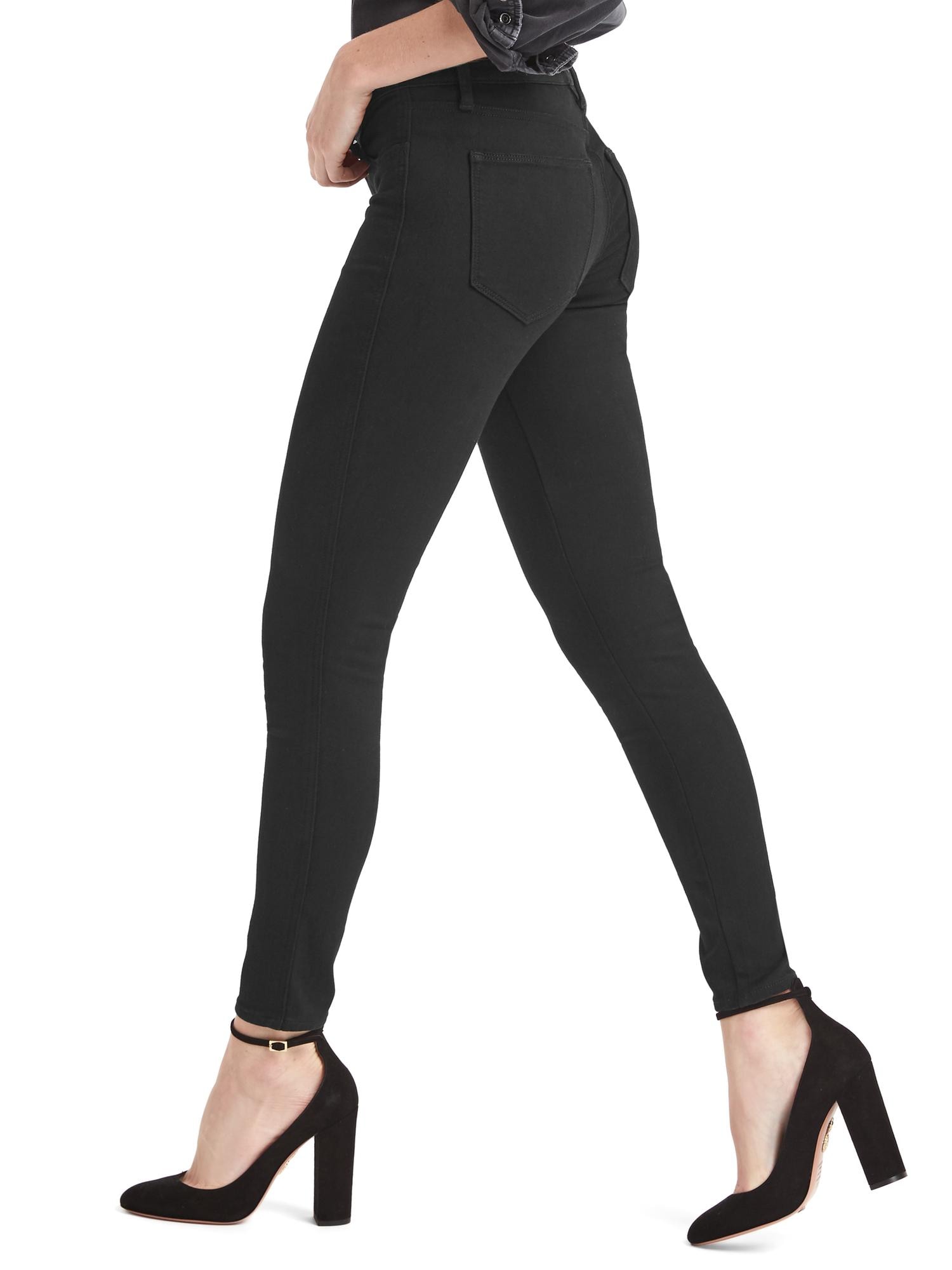 Mid rise brushed back jeggings | Gap
