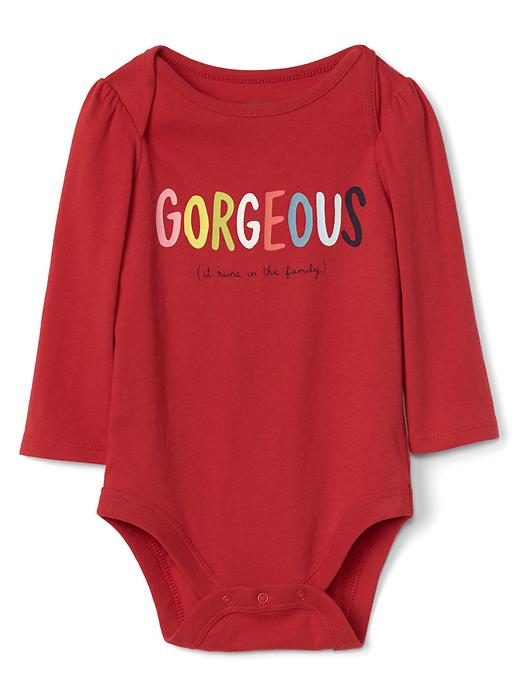 Bright family graphic bodysuit | Gap