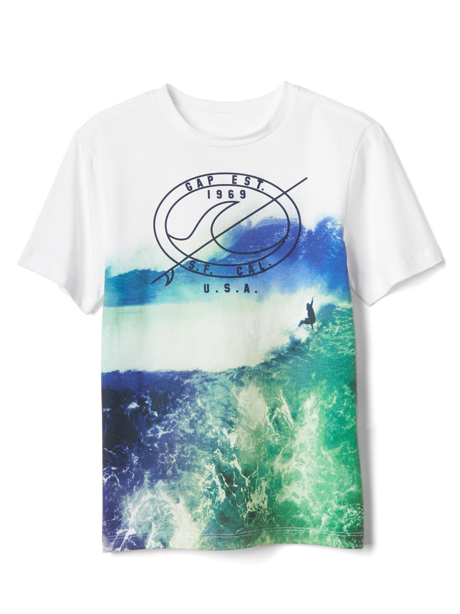 Surf graphic crew tee | Gap