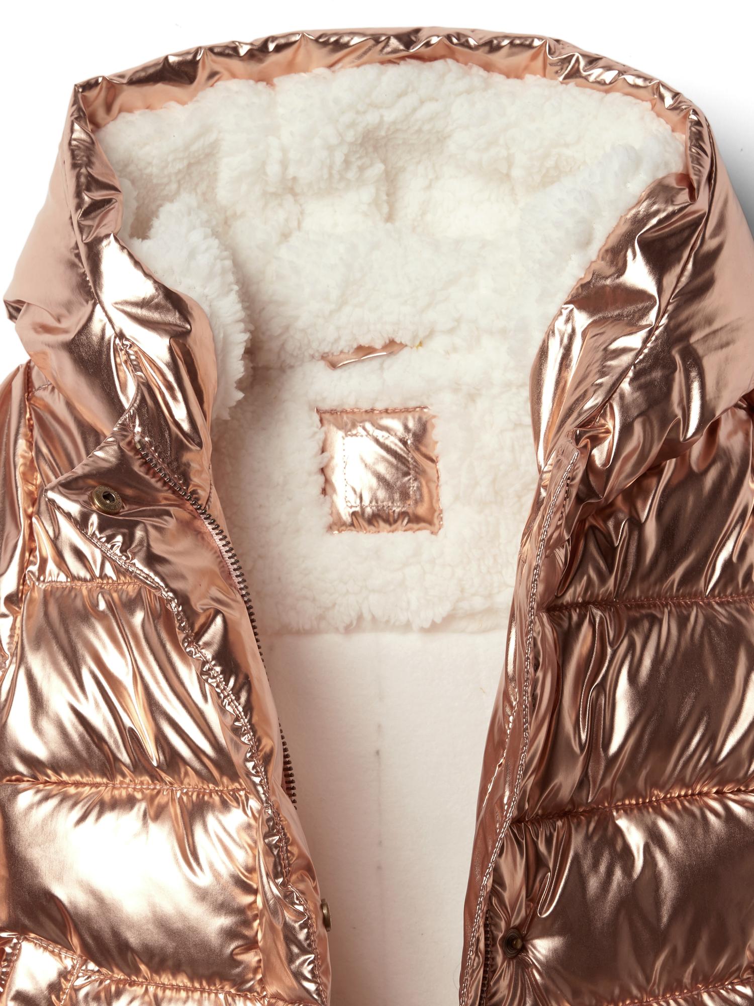 Cozy rose gold puffer | Gap
