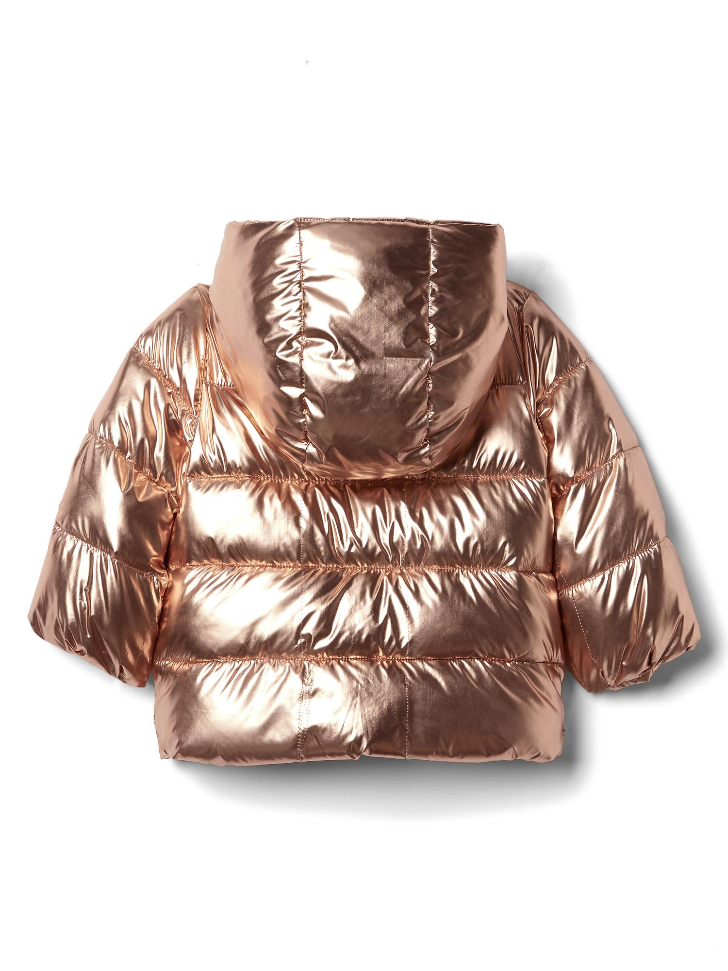 Cozy rose gold puffer | Gap