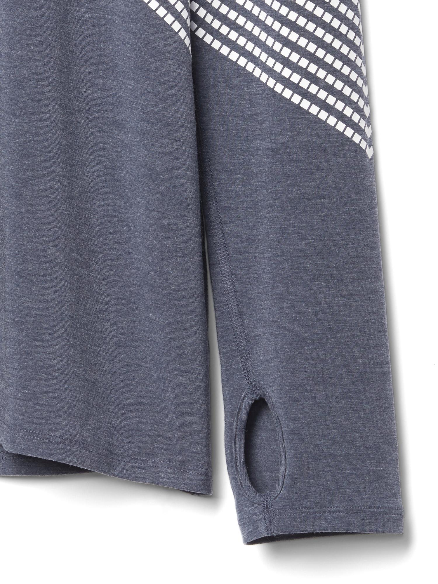 GapFit Breathe print long sleeve tee | Gap