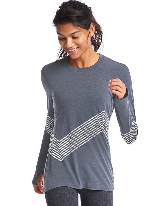 GapFit Breathe print long sleeve tee | Gap