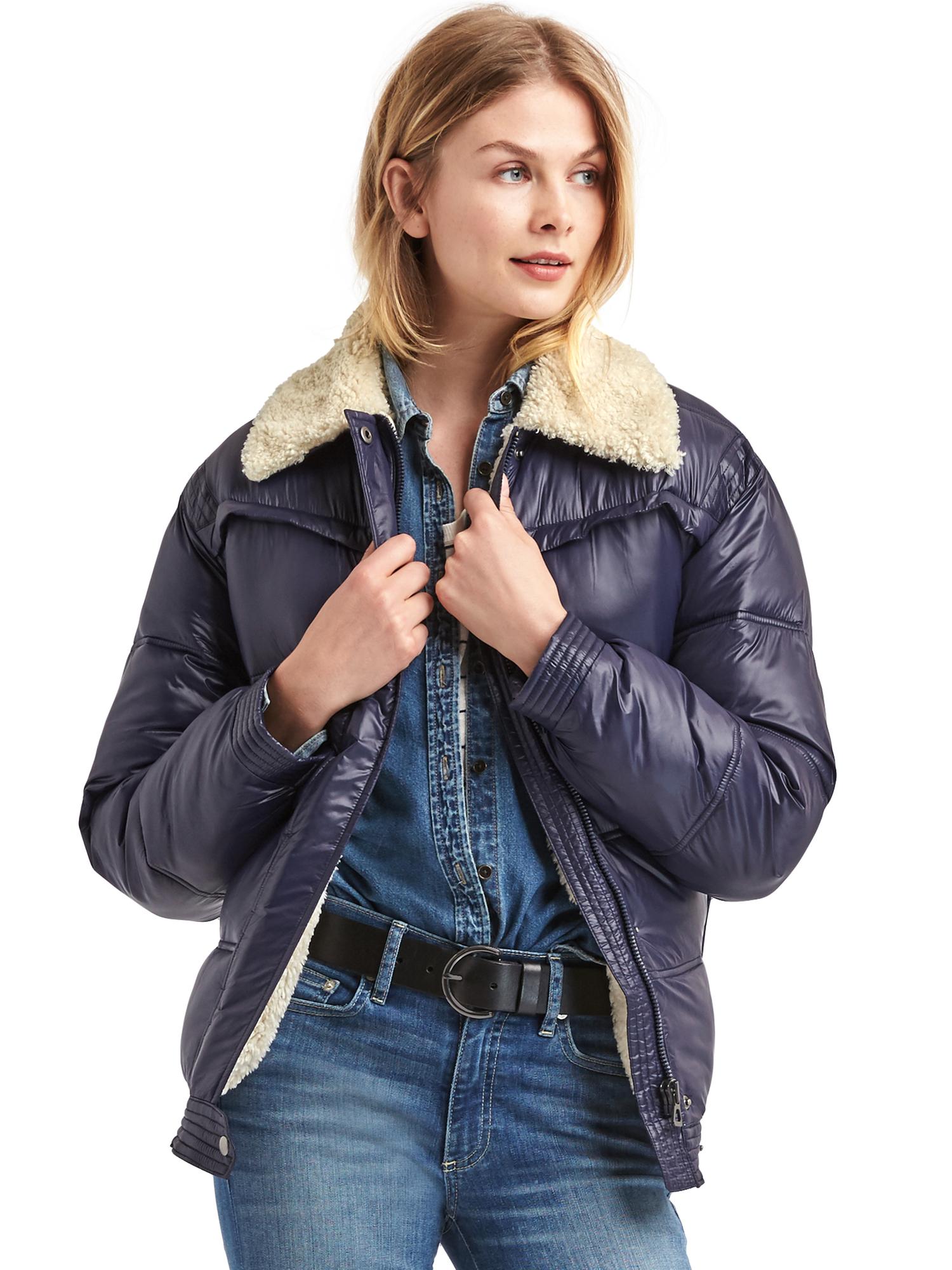 ColdControl Max sherpa-lined puffer jacket | Gap