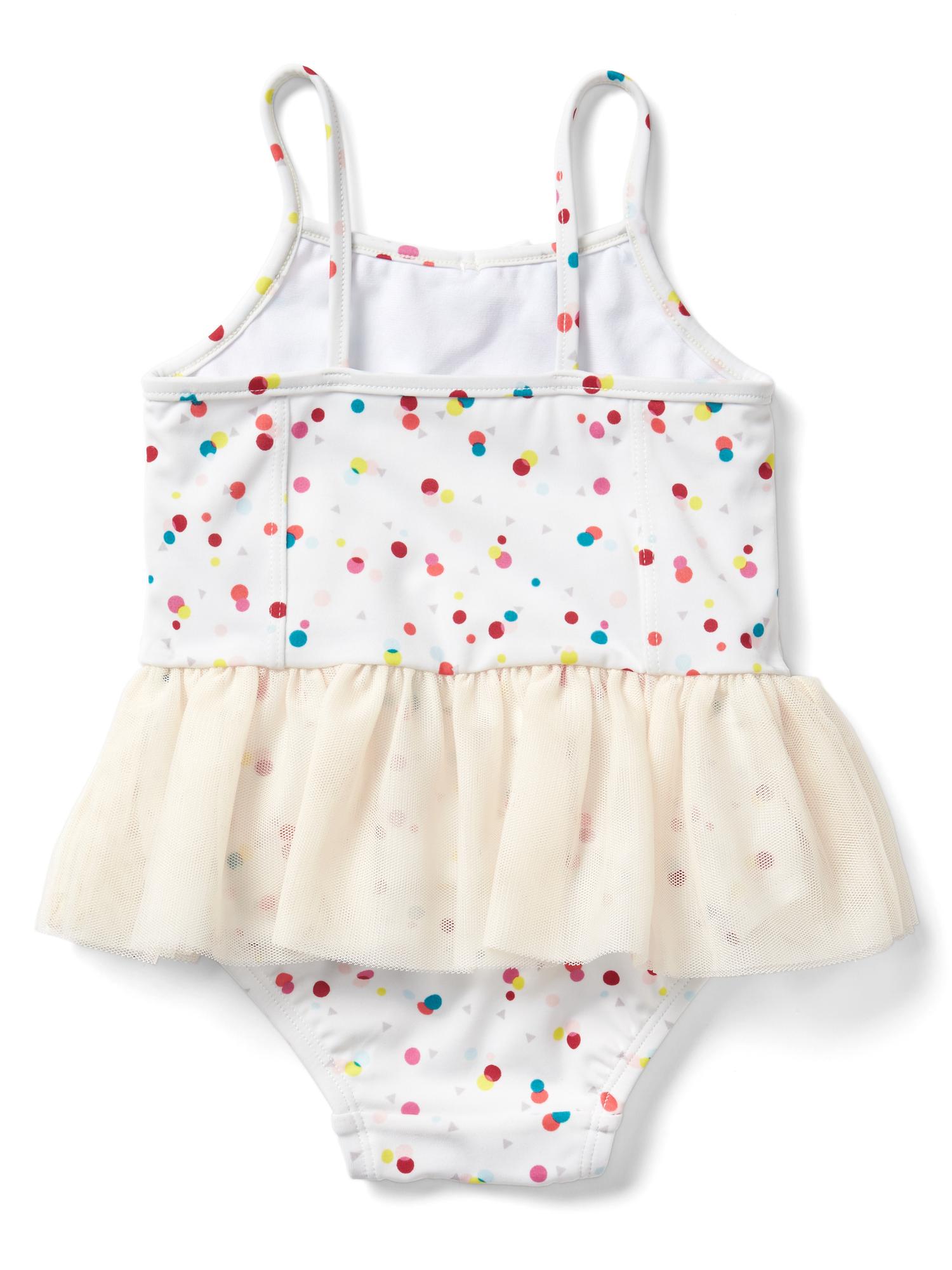 Confetti dots tutu swim one-piece | Gap
