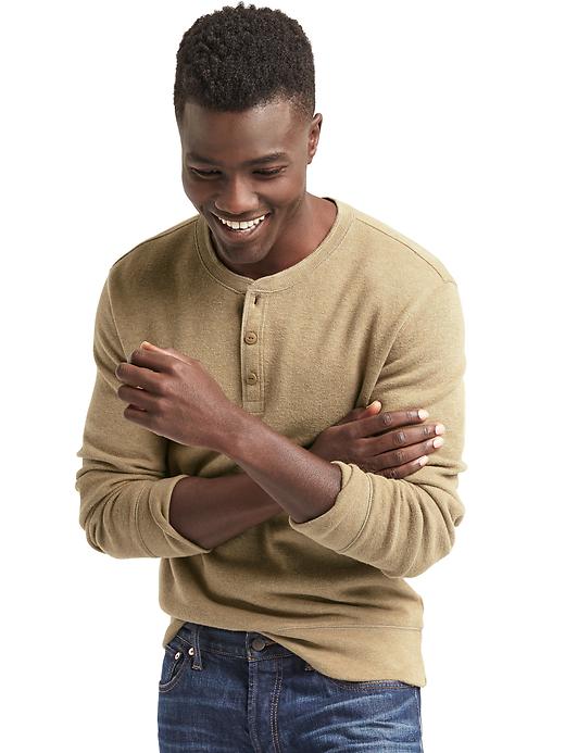 French rib-knit henley | Gap