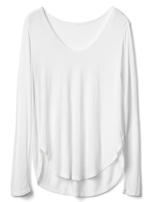 Scoop neck long sleeve tunic | Gap