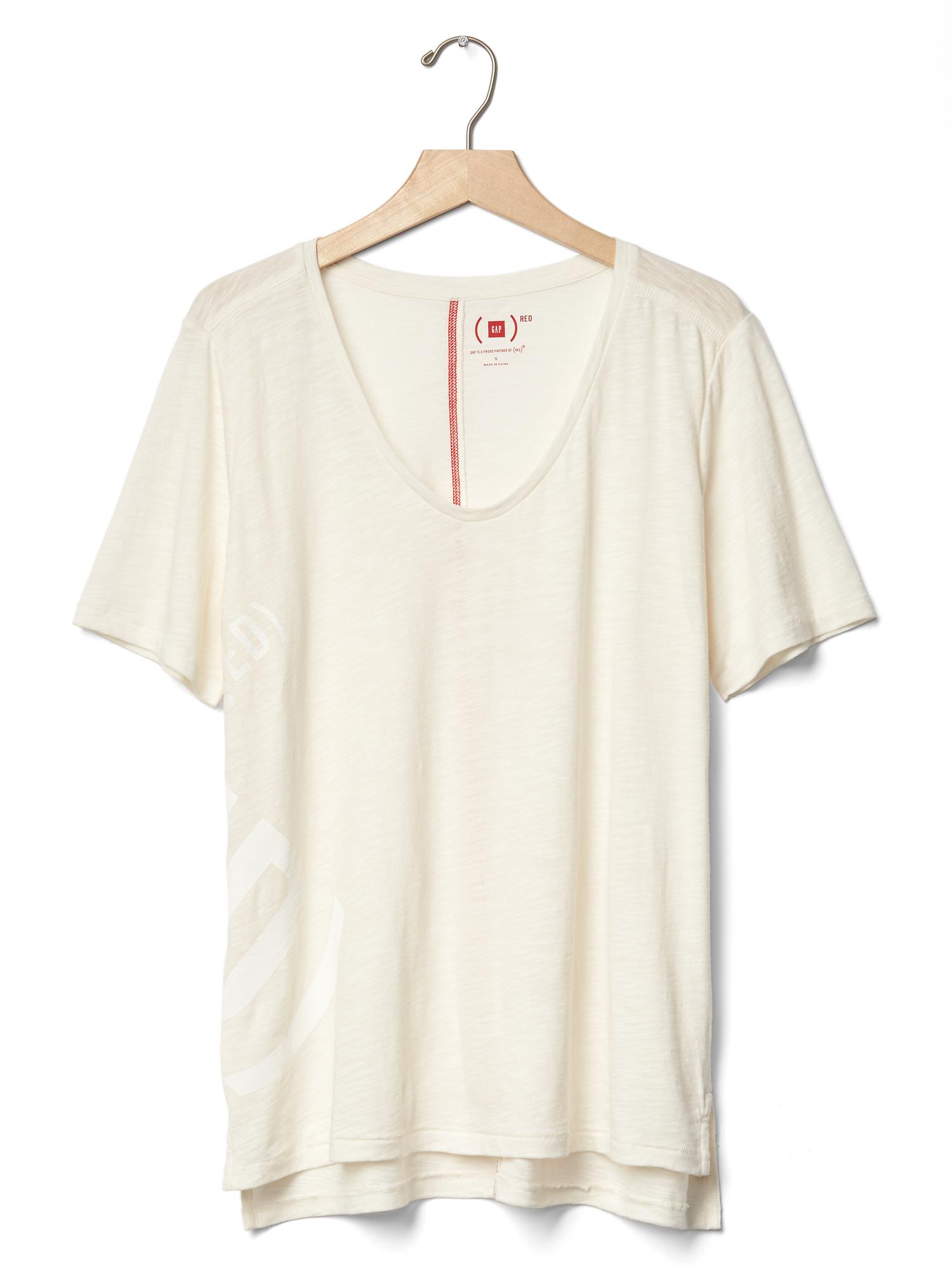 Gap x (RED) scoop neck graphic tee | Gap
