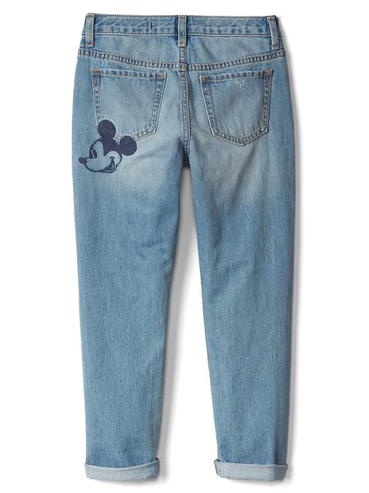 GapKids | Disney Mickey Mouse Embroidered Girlfriend Jeans | Gap