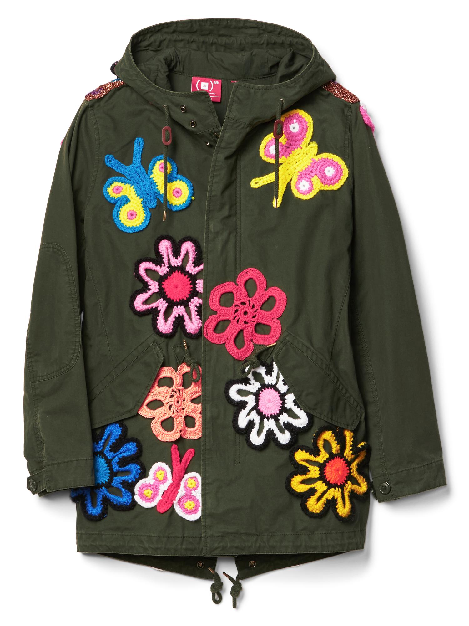 Gap x (RED) unisex hooded print parka | Gap