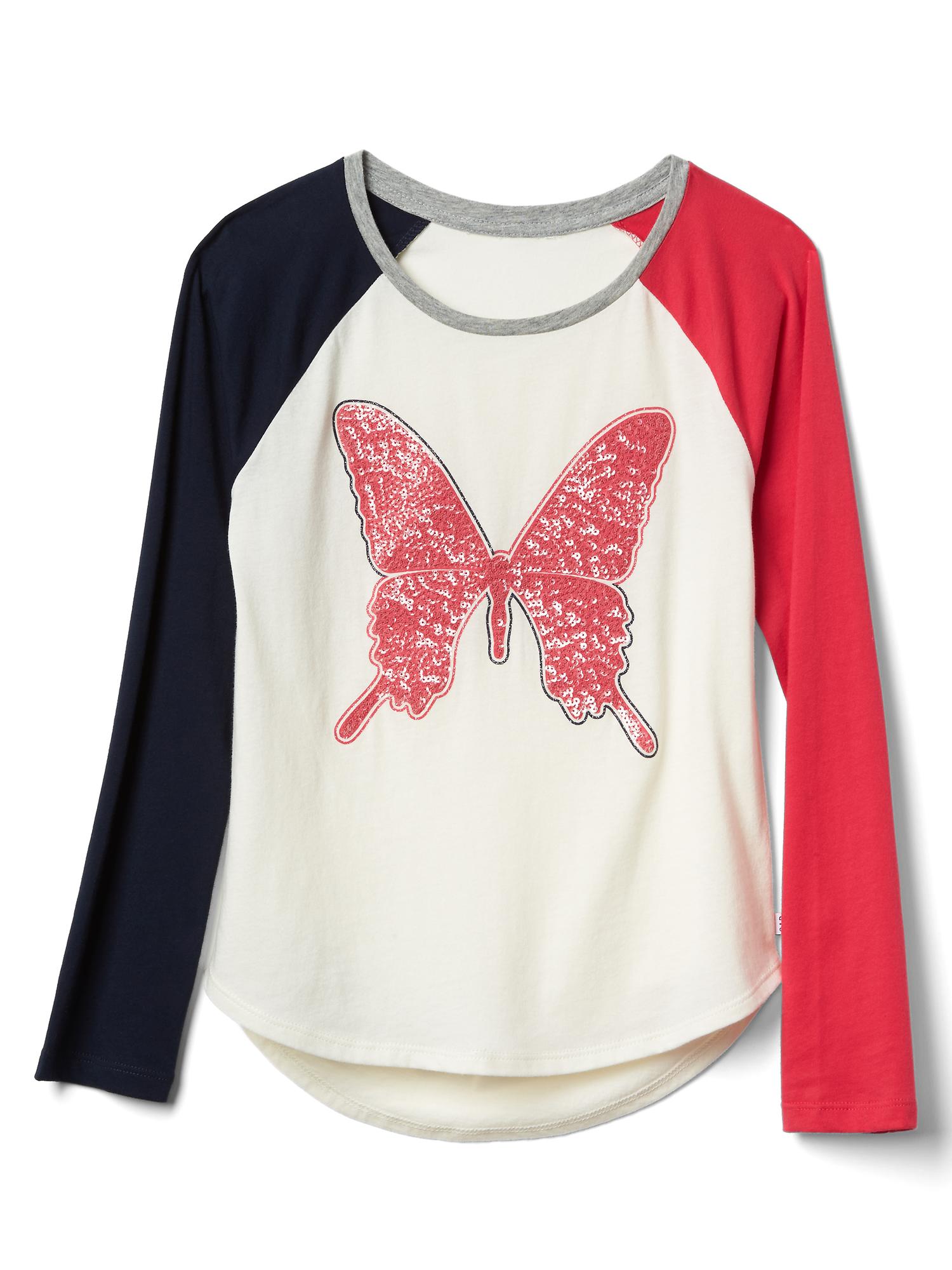 Embellished graphic colorblock tee | Gap