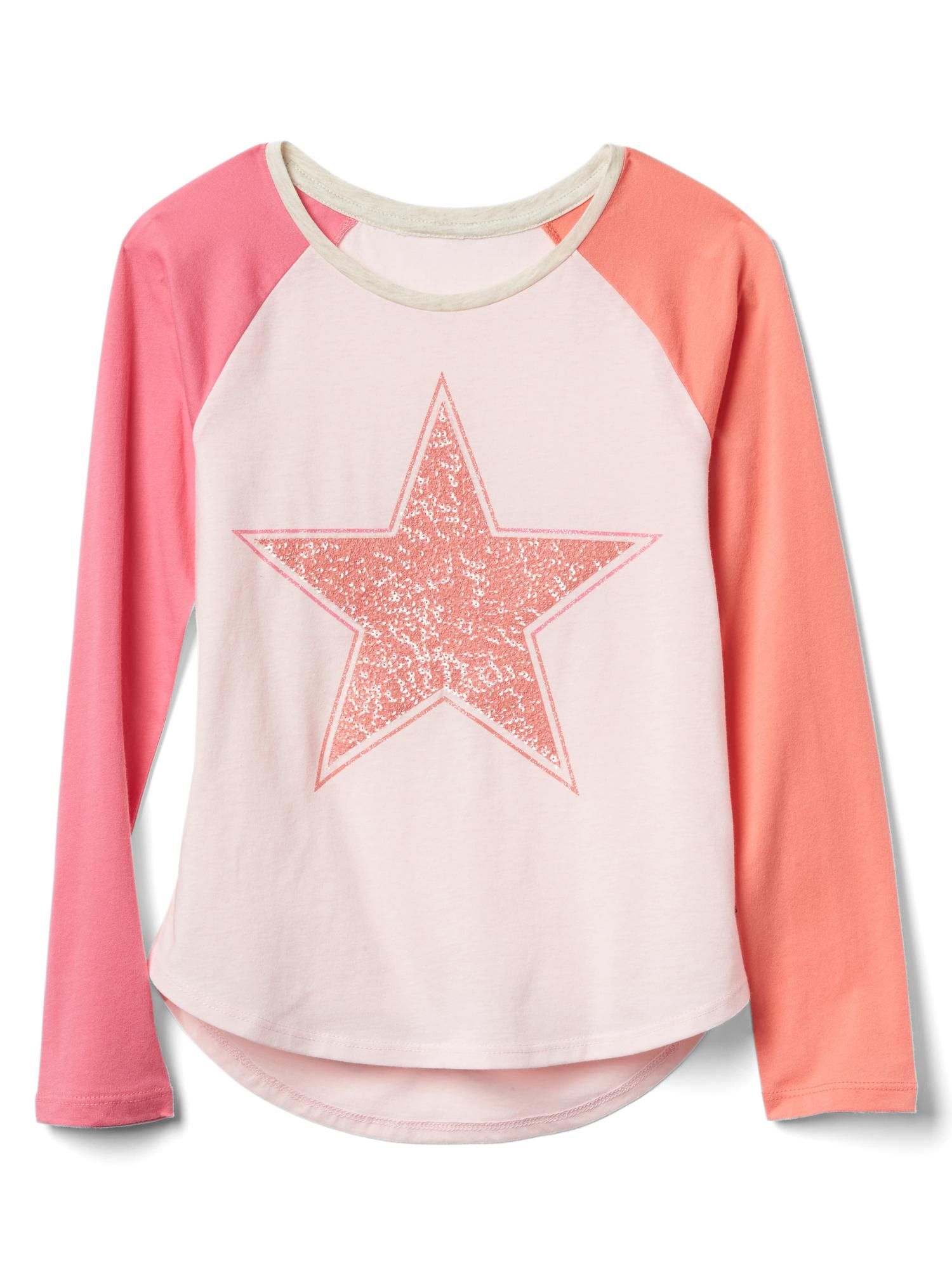 Embellished graphic colorblock tee | Gap