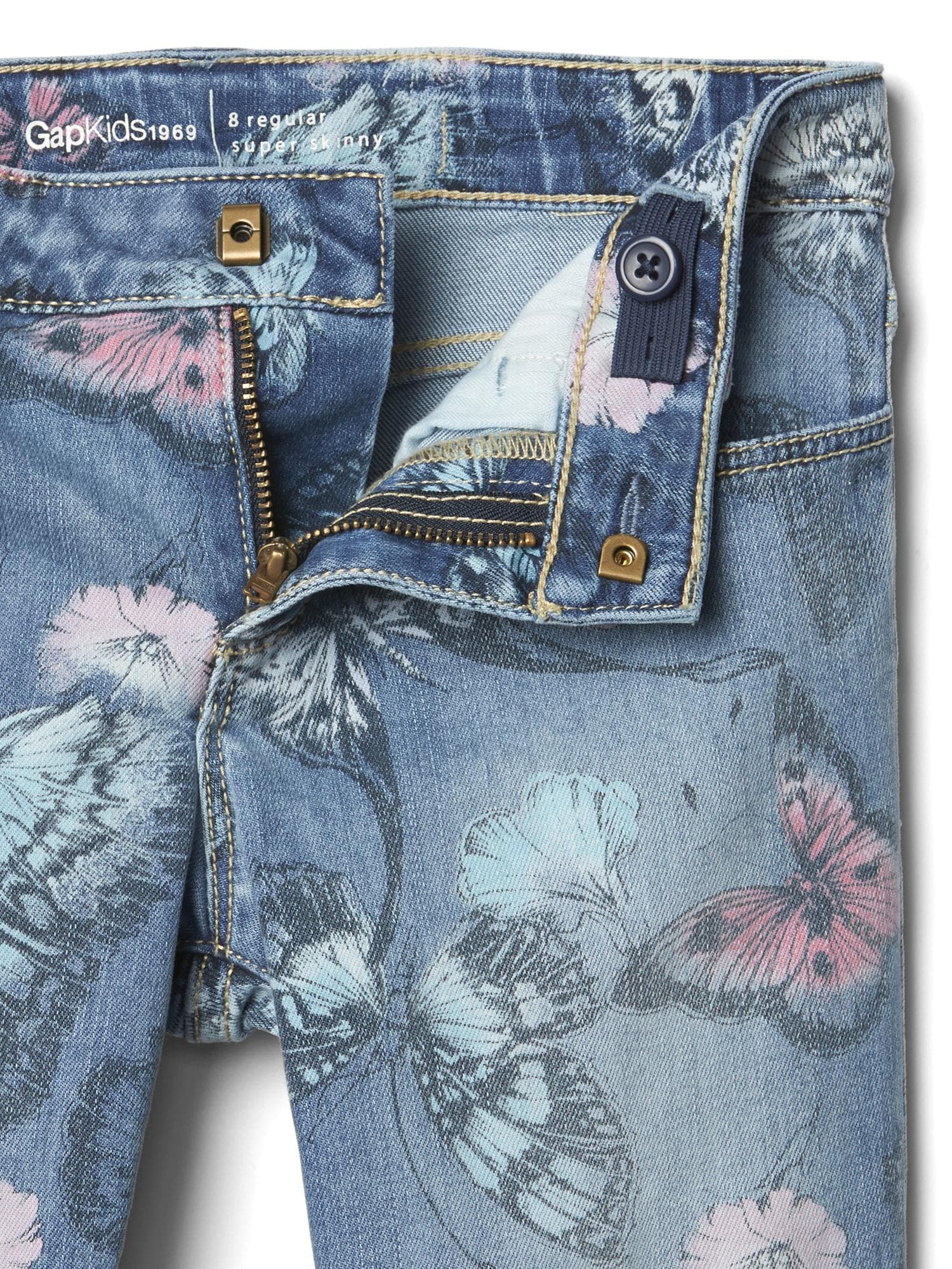 High stretch butterfly super skinny jeans | Gap