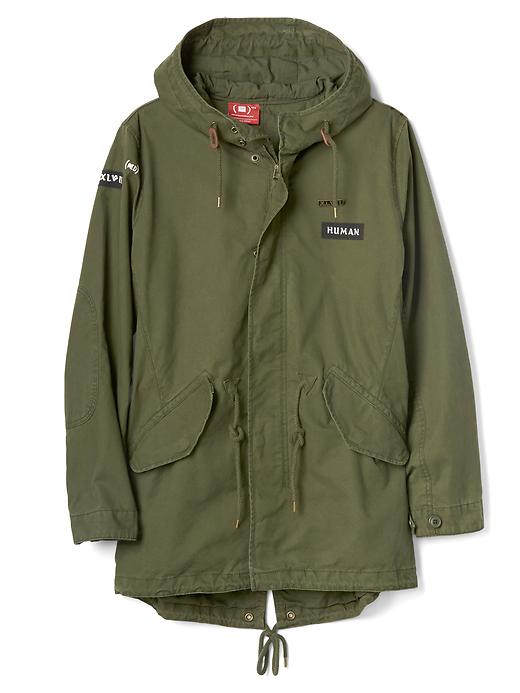 Gap x (RED) unisex patchwork hooded parka | Gap