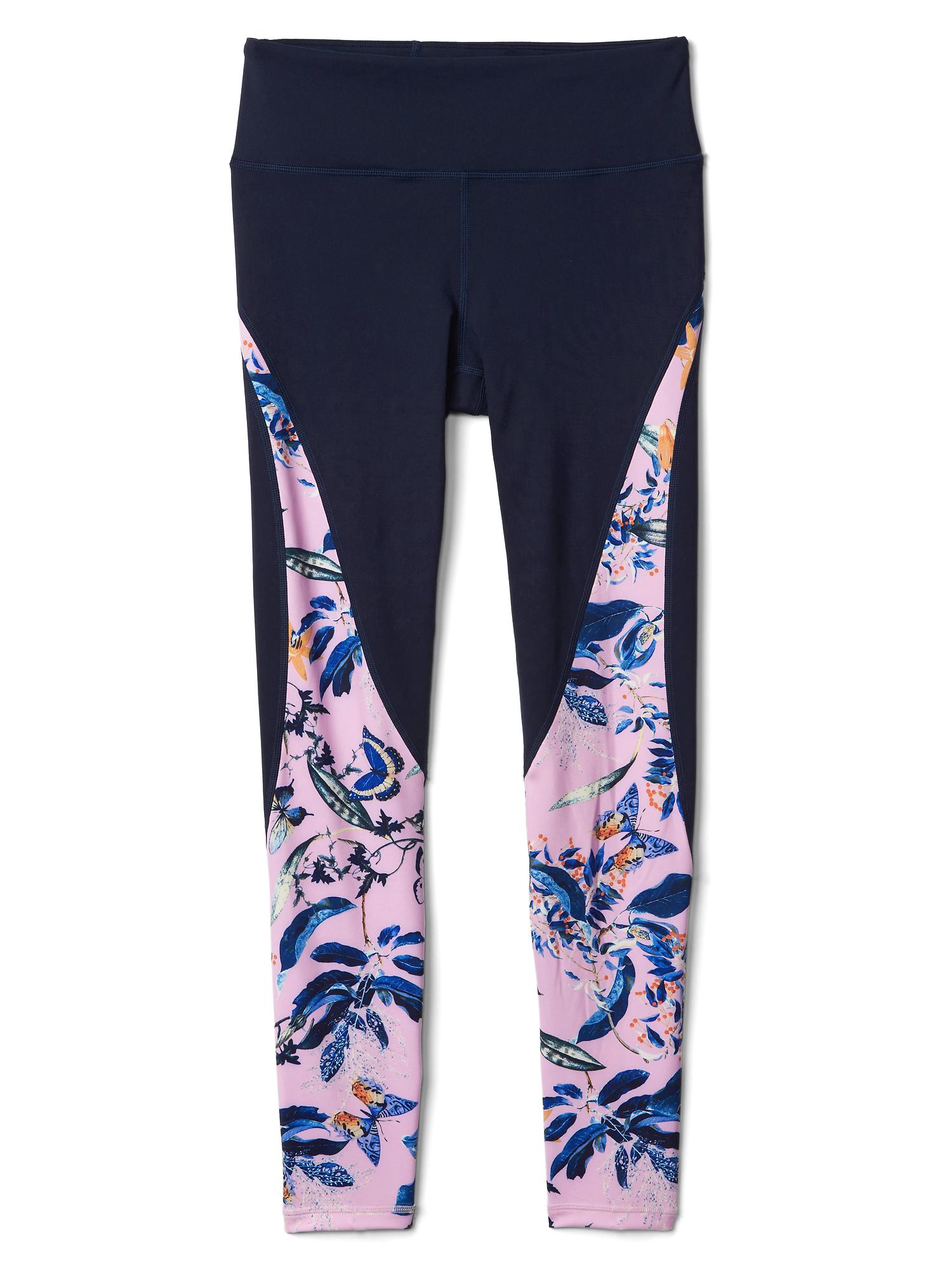 GapFit Blackout gFast high rise botanical print leggings | Gap