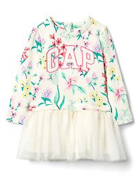 Logo Floral Tutu Dress | Gap