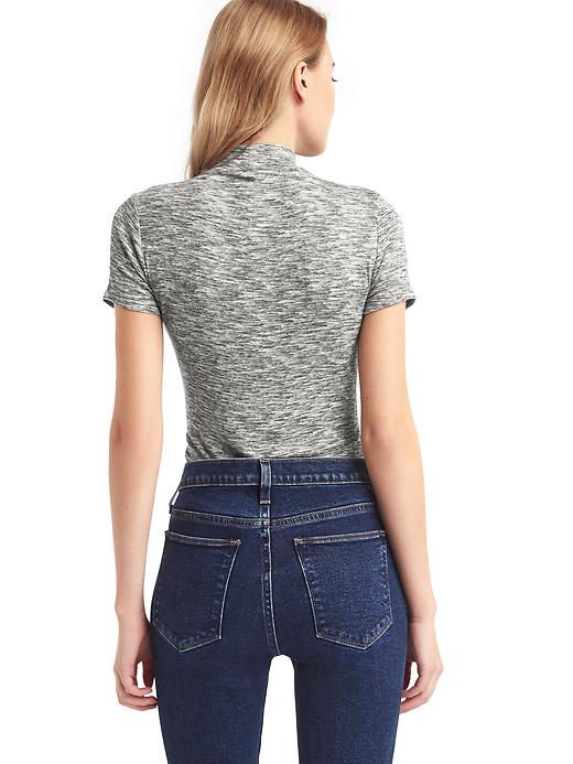 Cozy modal short sleeve mockneck top | Gap