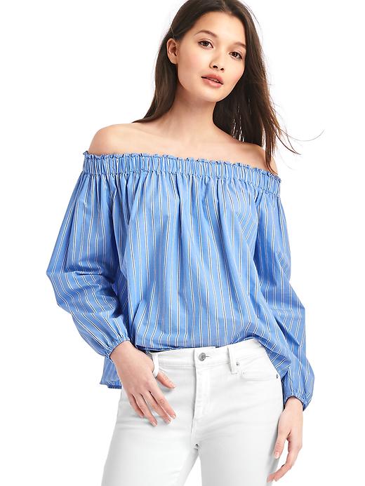 Off-Shoulder Stripe Top | Gap
