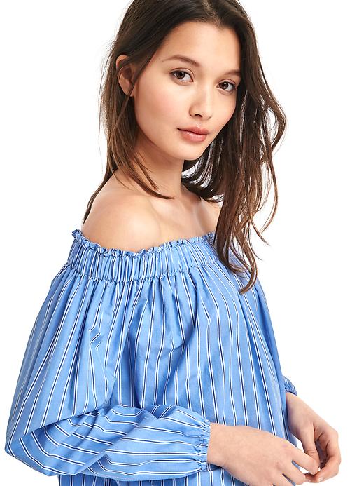 Off-Shoulder Stripe Top | Gap