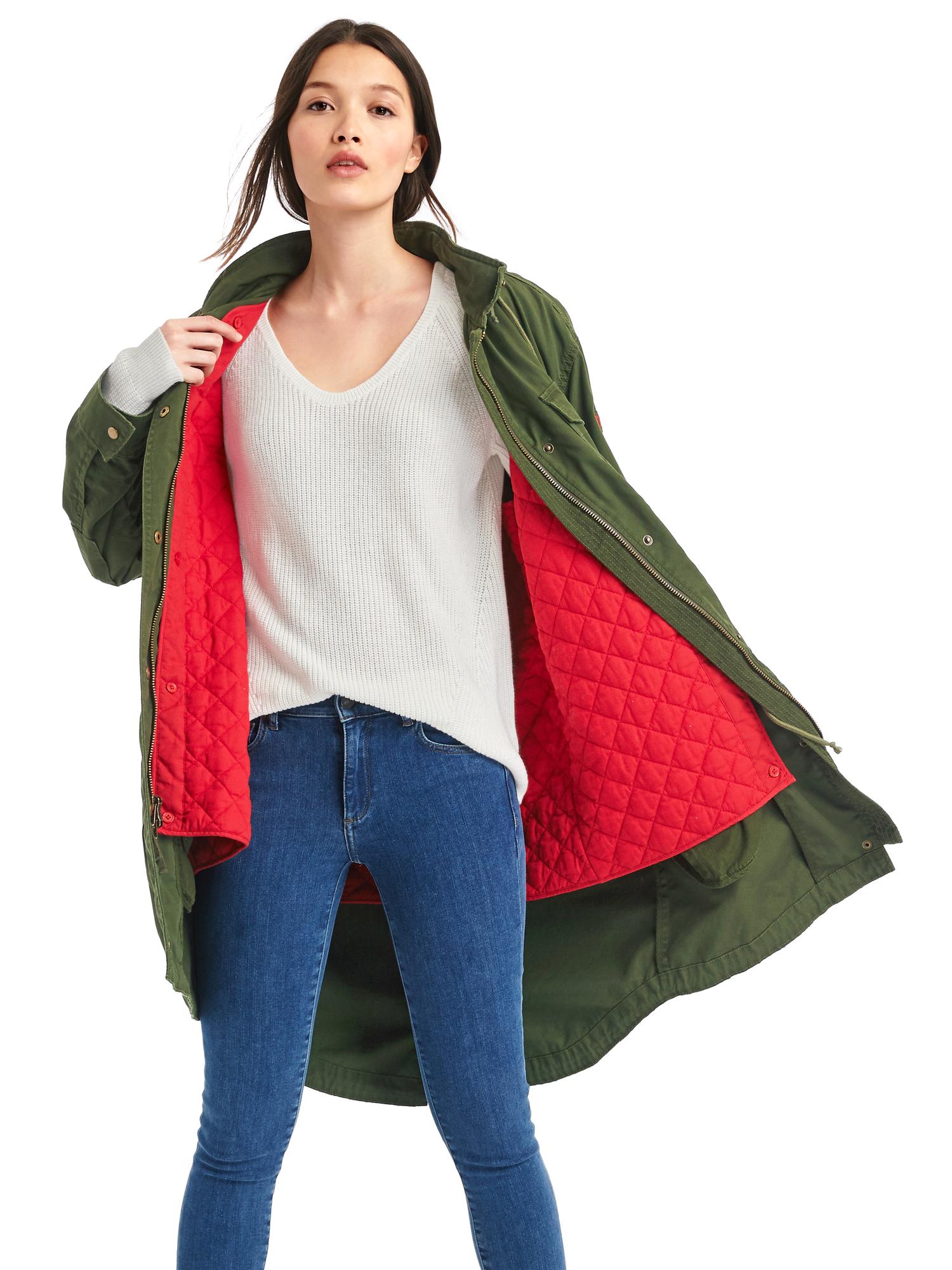 Gap x (RED) 2-in-2 fishtail parka | Gap