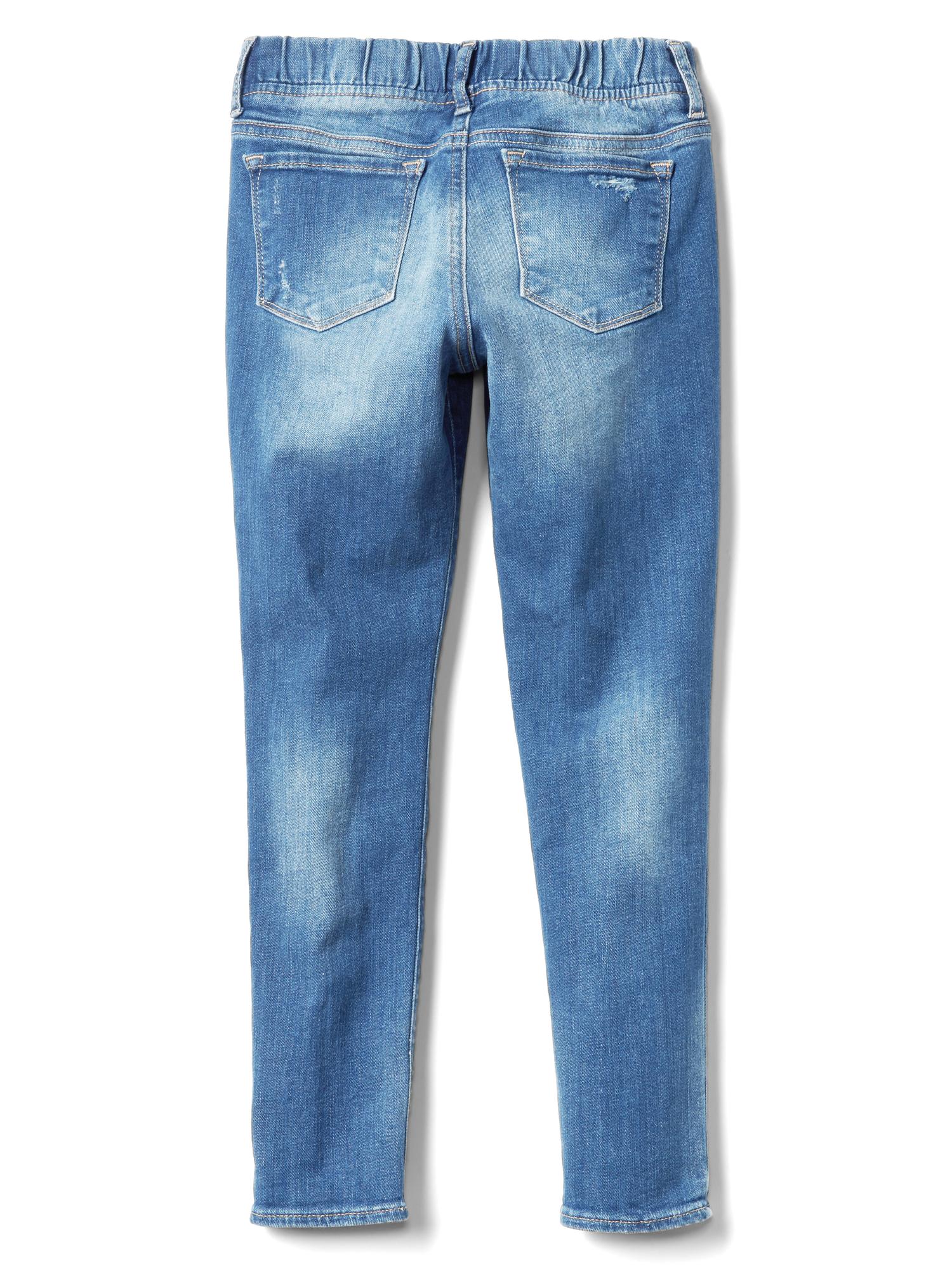 High stretch destructed skimmer jeggings | Gap