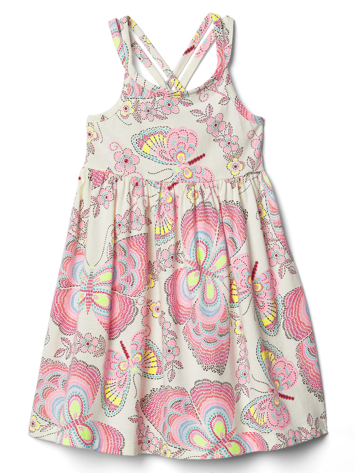 Print double spaghetti dress | Gap