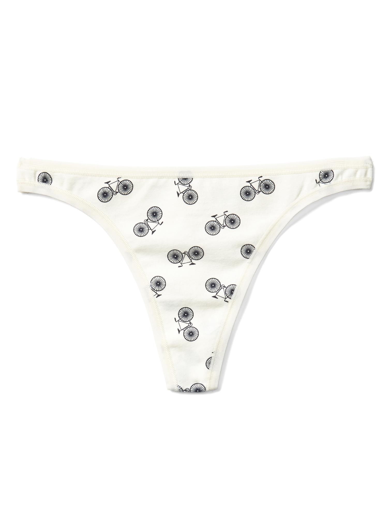 Stretch Cotton Thong Gap