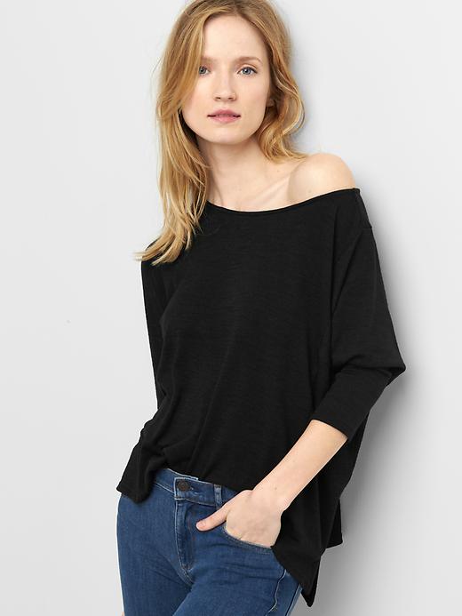 Softspun boatneck batwing top | Gap