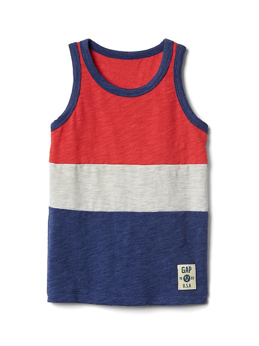 Colorblock slub tank | Gap