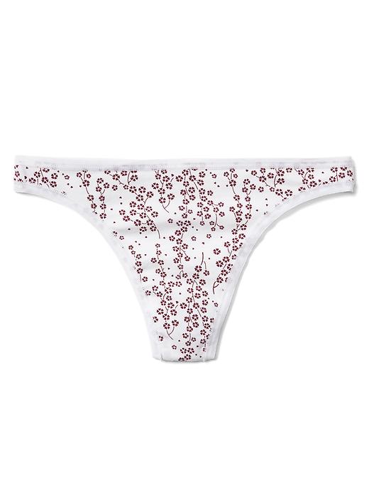 Stretch Cotton Thong Gap