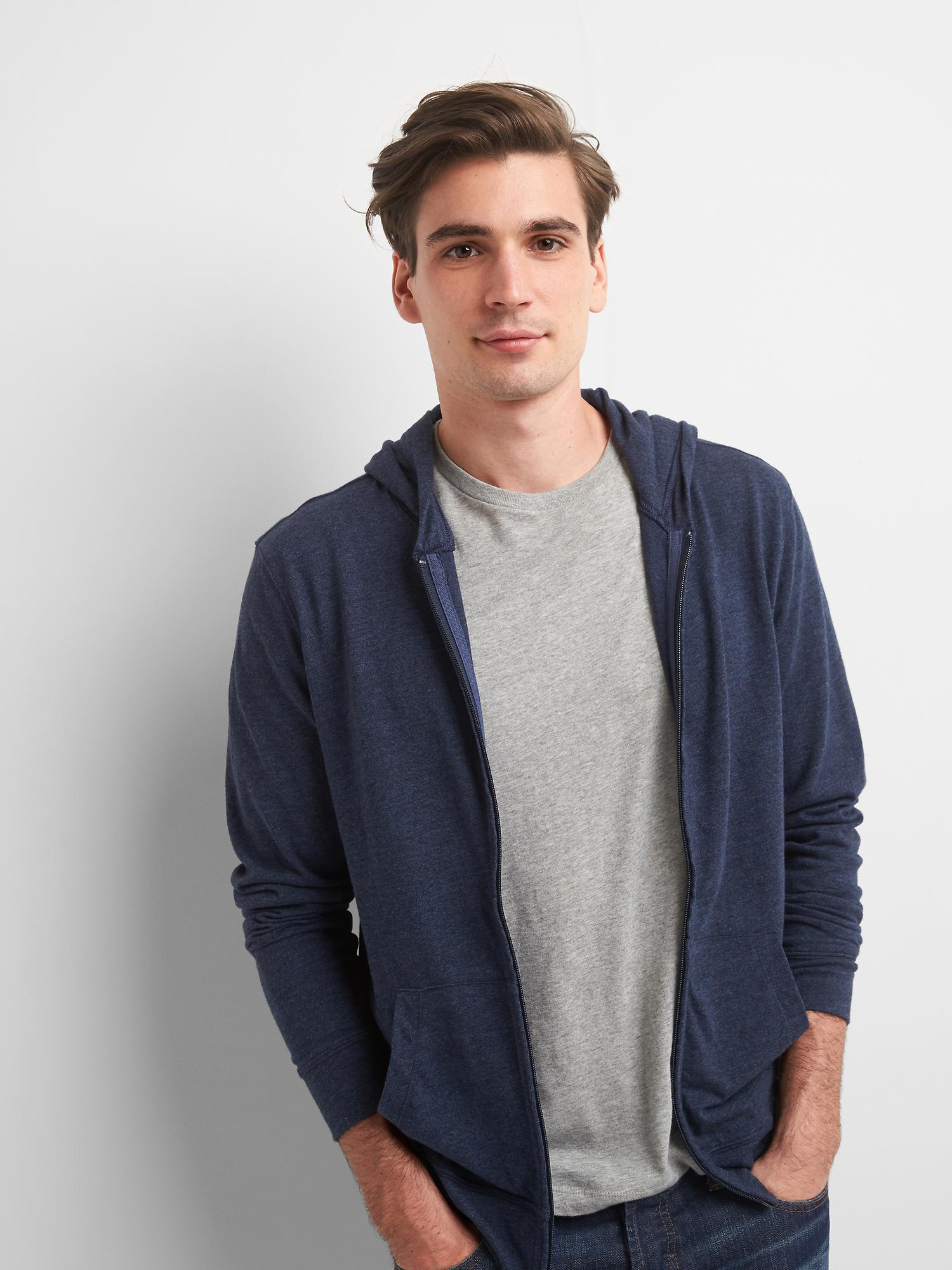 Marled Zip Hoodie Gap Marled Zip Hoodie Gap