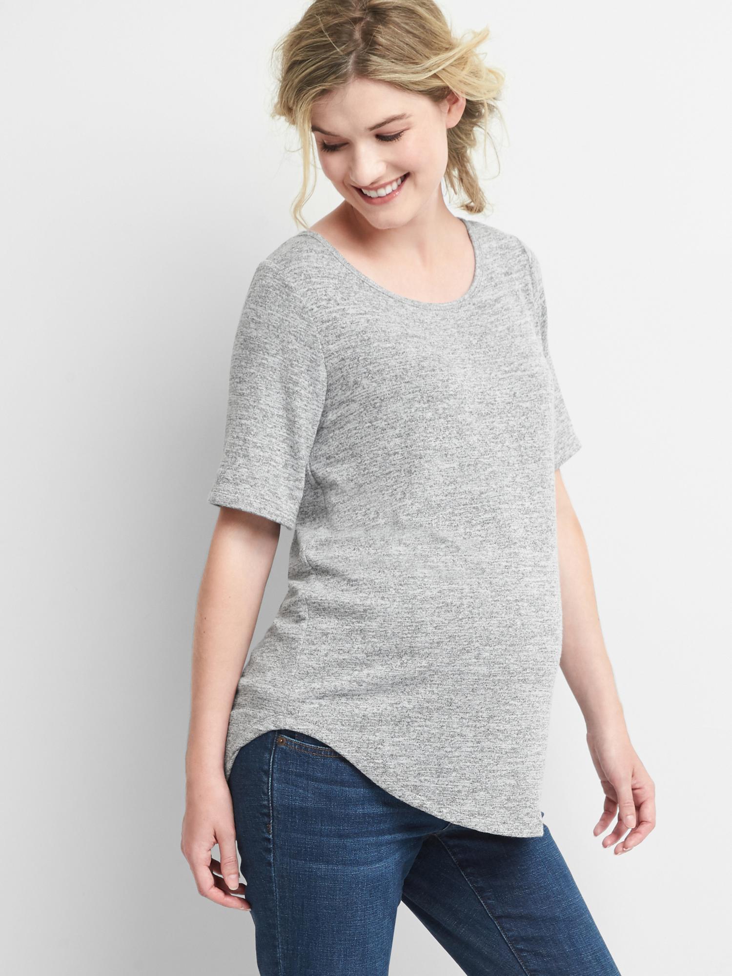 Maternity softspun knit tie-back tee | Gap
