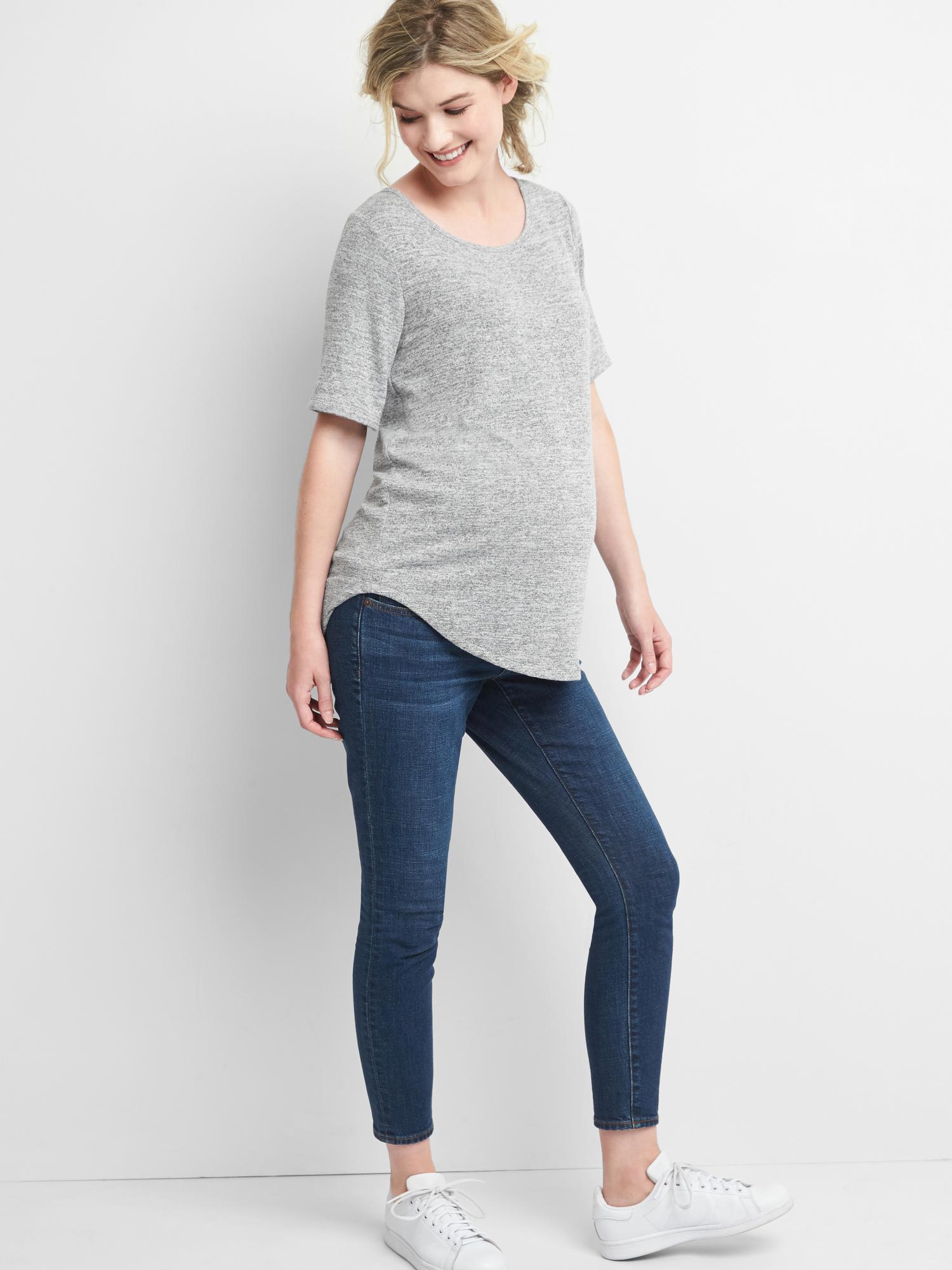 Maternity softspun knit tie-back tee | Gap