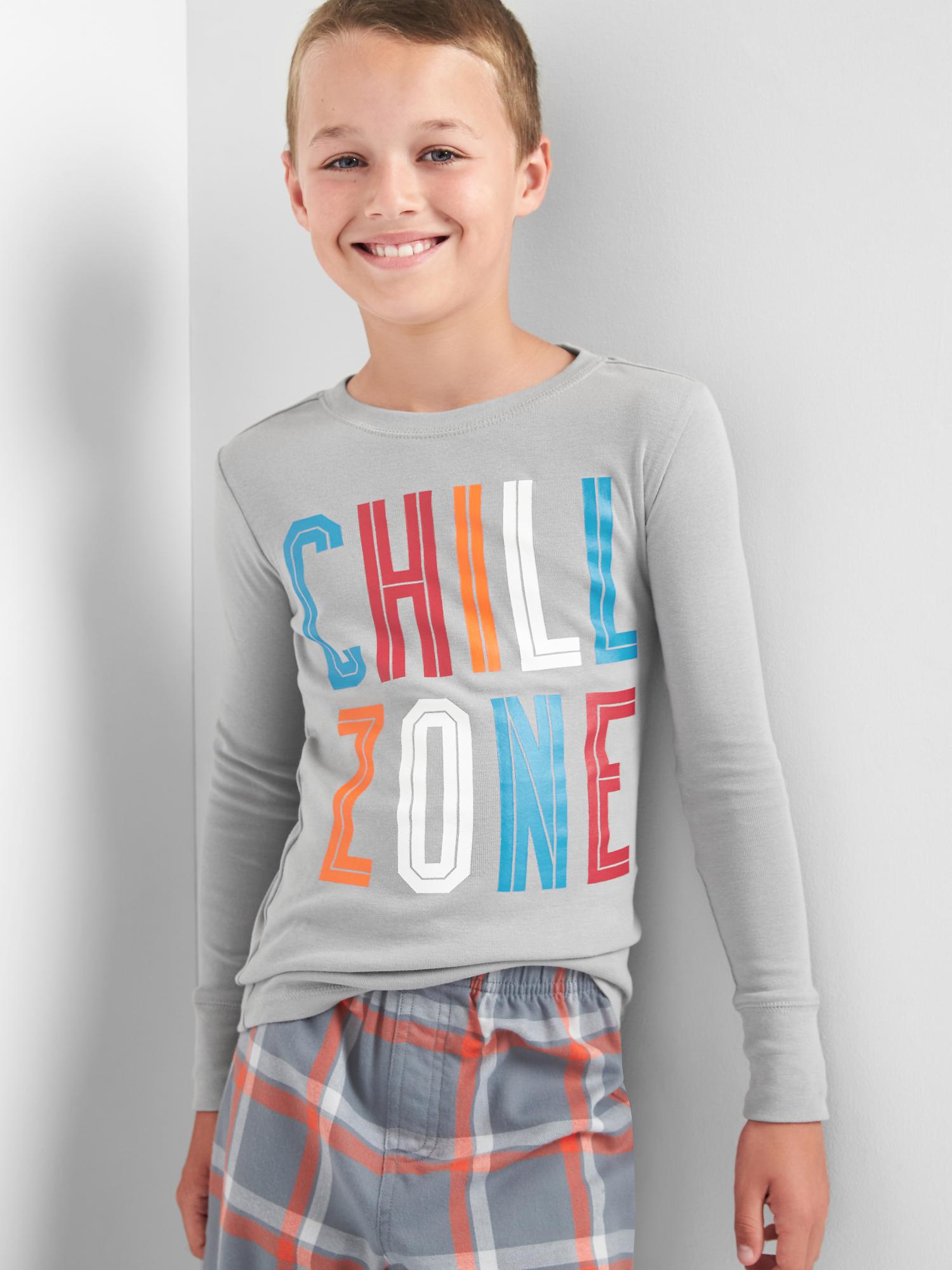 Graphic long sleeve sleep tee | Gap