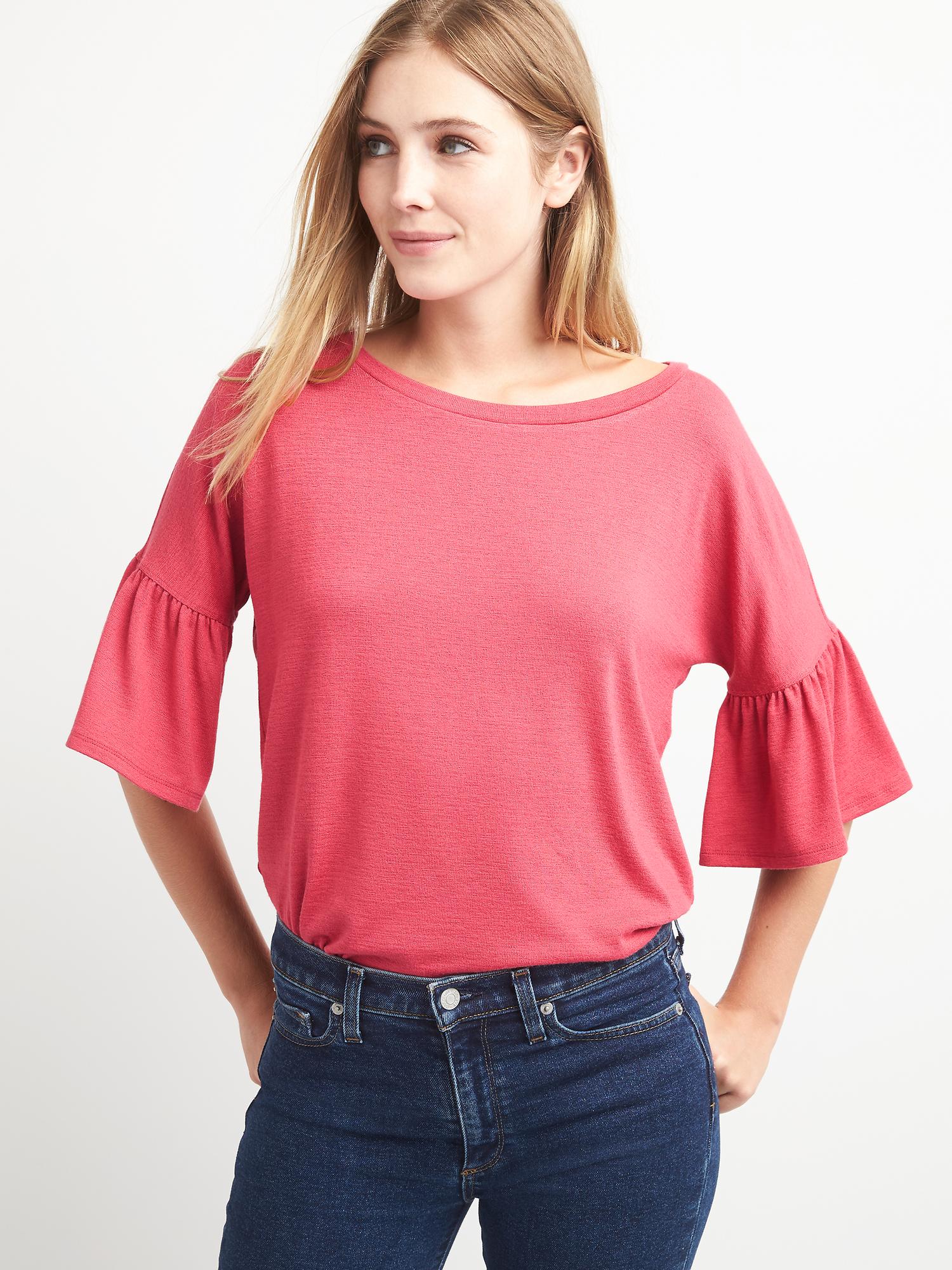 Softspun bell-sleeve top | Gap