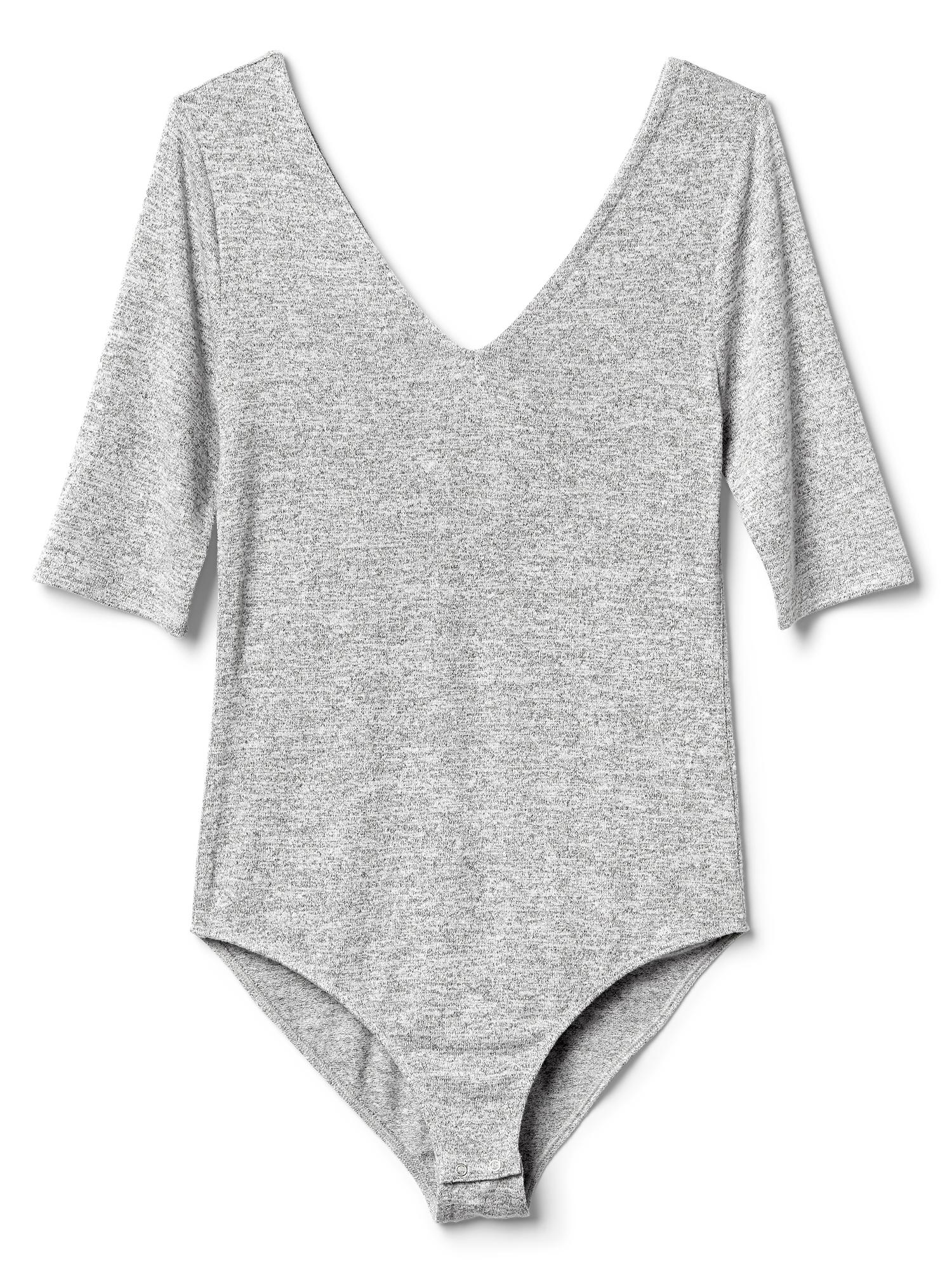 Softspun knit V-neck bodysuit | Gap