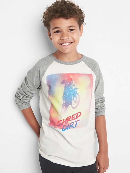 Graphic long sleeve baseball tee | Gap