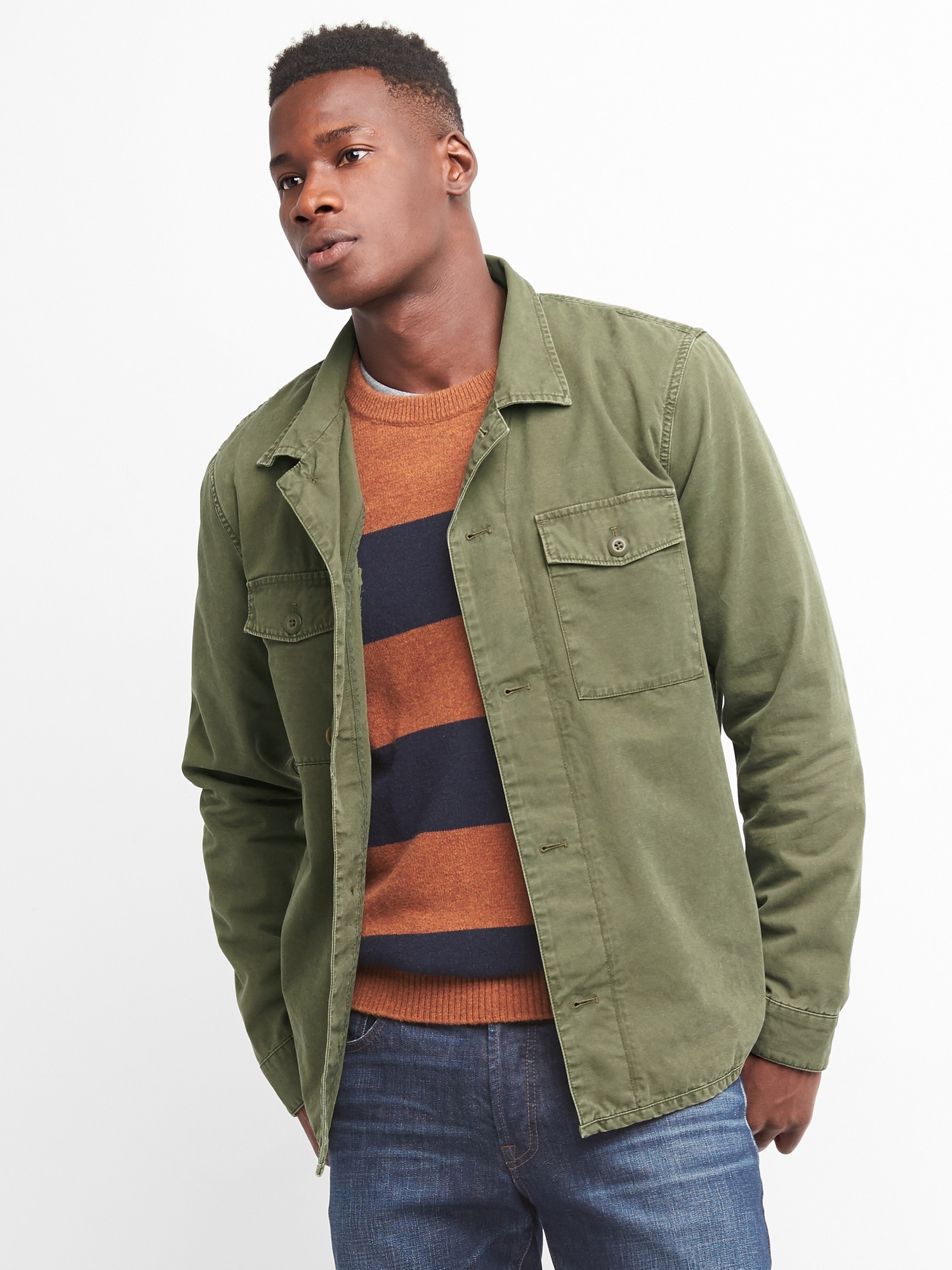 Fatigue shirt jacket | Gap