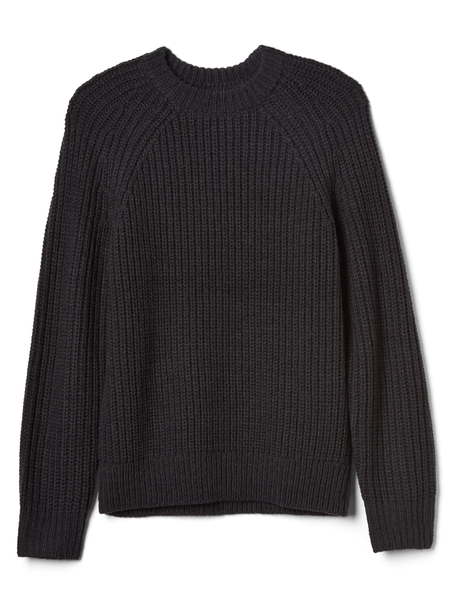 Wool blend ribbed crewneck sweater | Gap