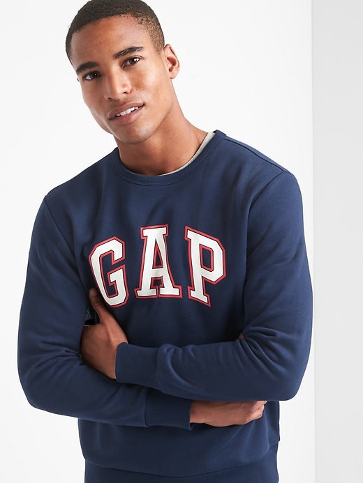 Logo fleece crewneck sweatshirt | Gap