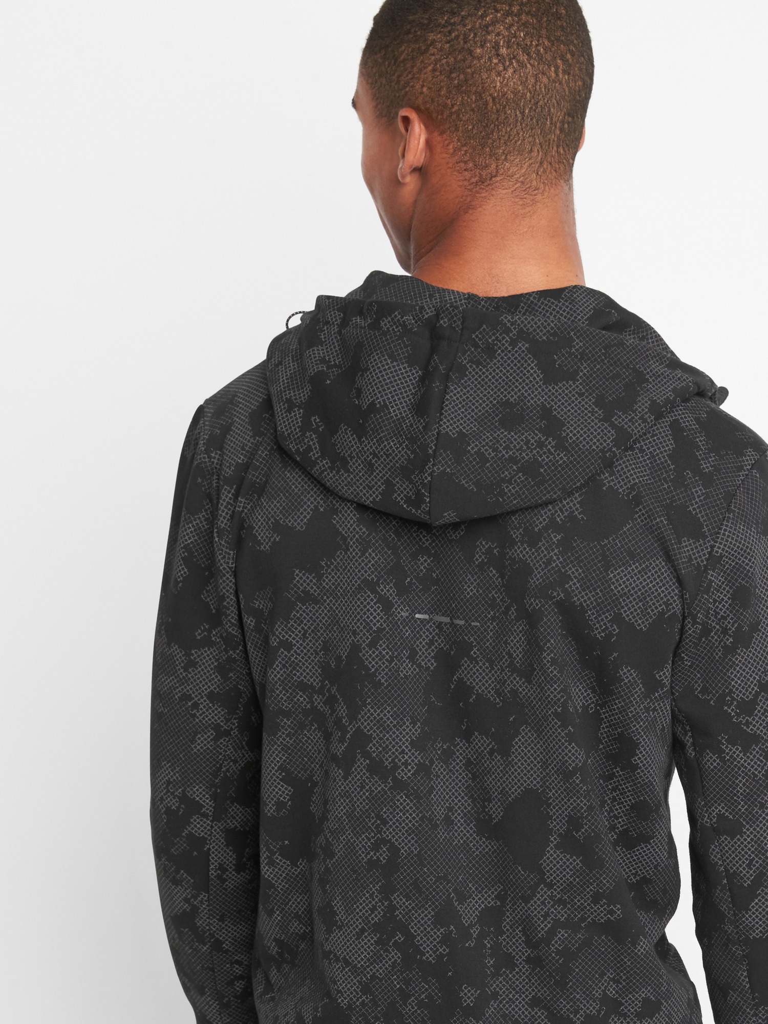 GapFit All-Elements Fleece reflective zip hoodie | Gap