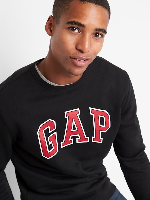 Logo fleece crewneck sweatshirt | Gap
