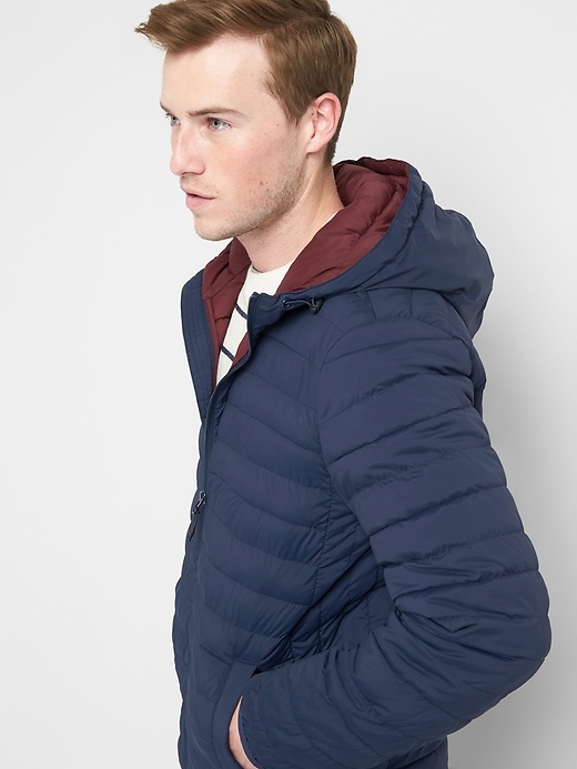 ColdControl Lite hooded puffer jacket | Gap