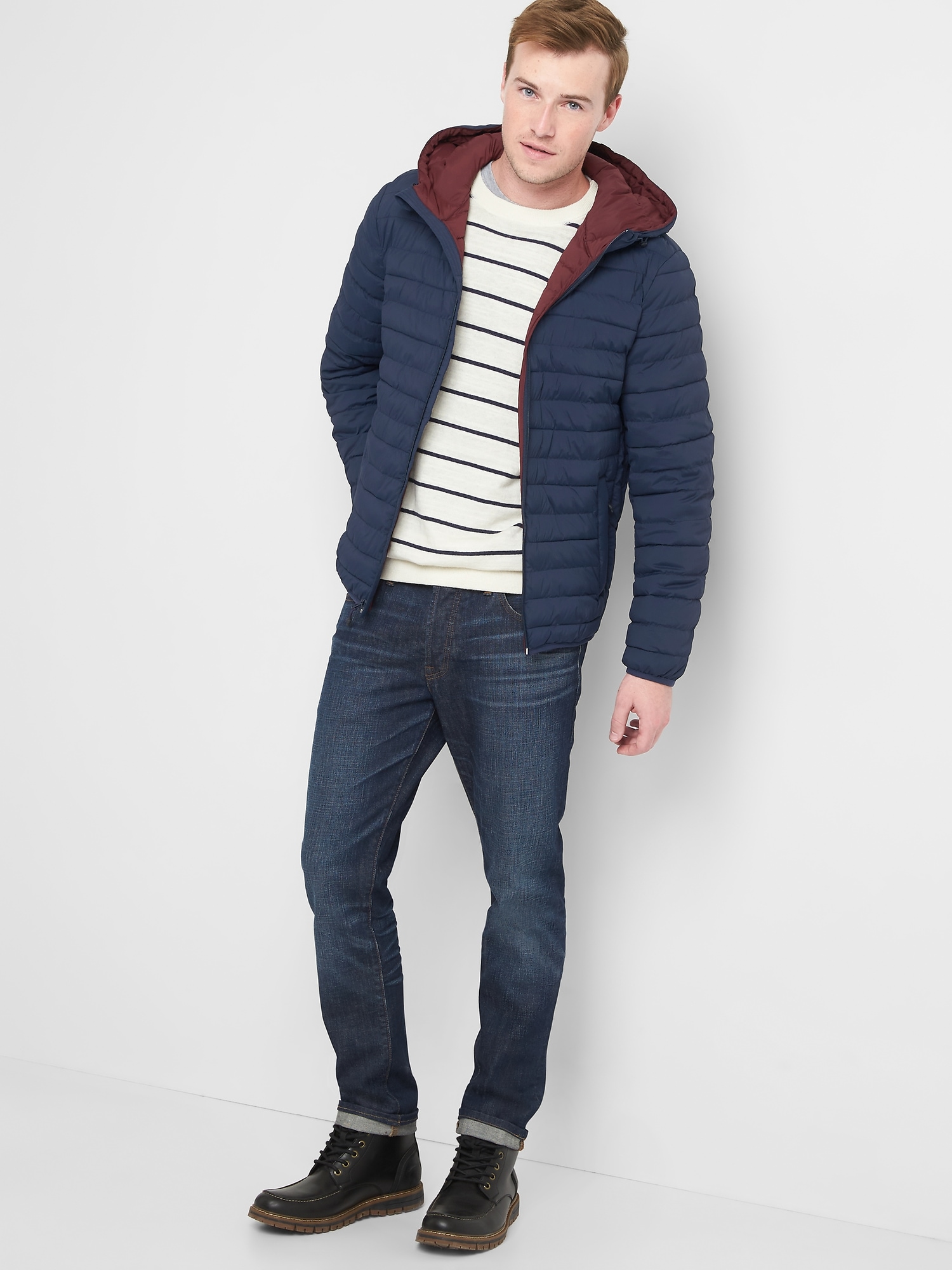 ColdControl Lite hooded puffer jacket | Gap