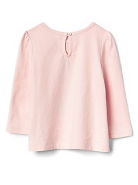 Graphic keyhole long sleeve tee | Gap