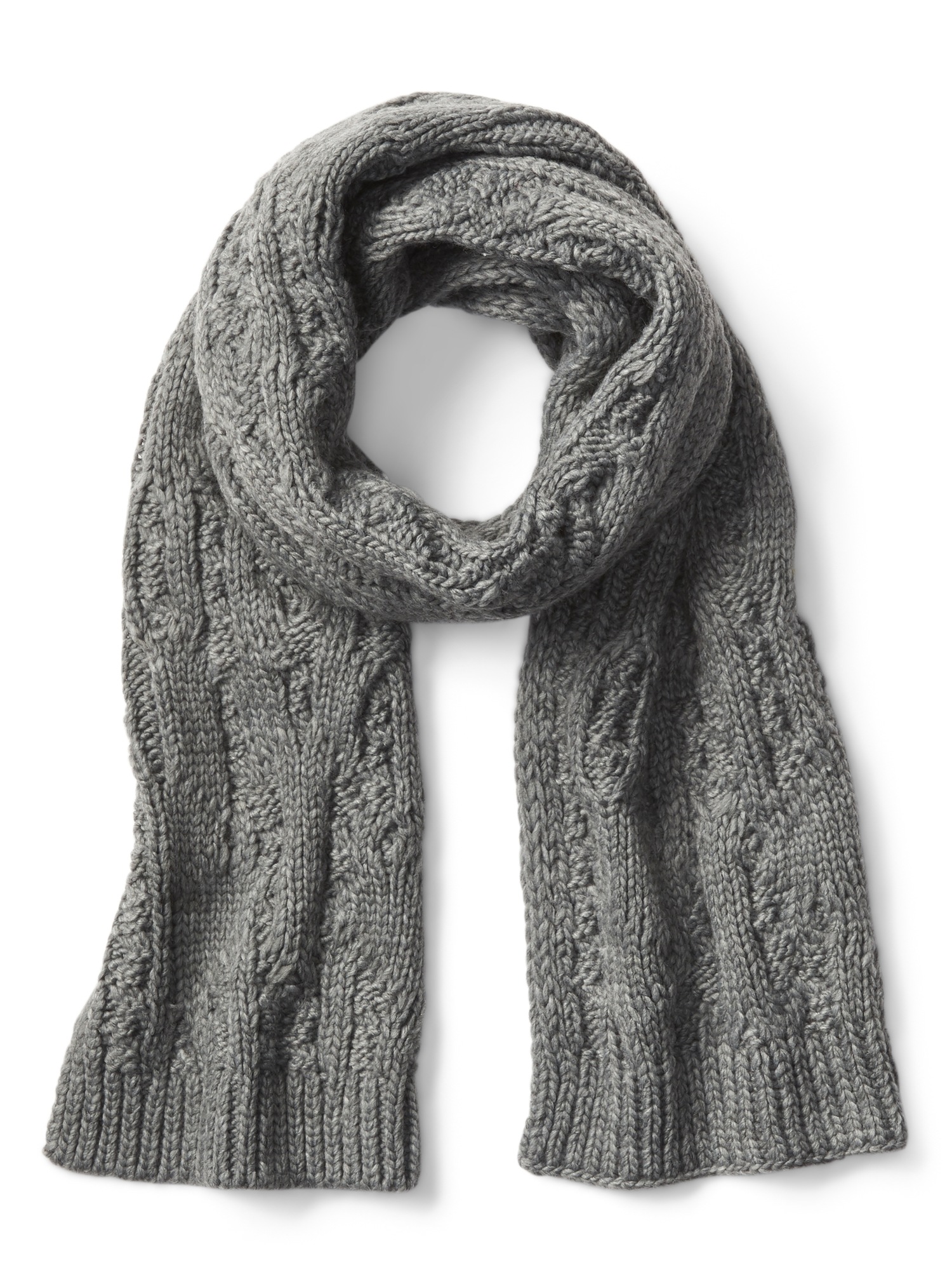 Cable-knit colorblock scarf | Gap