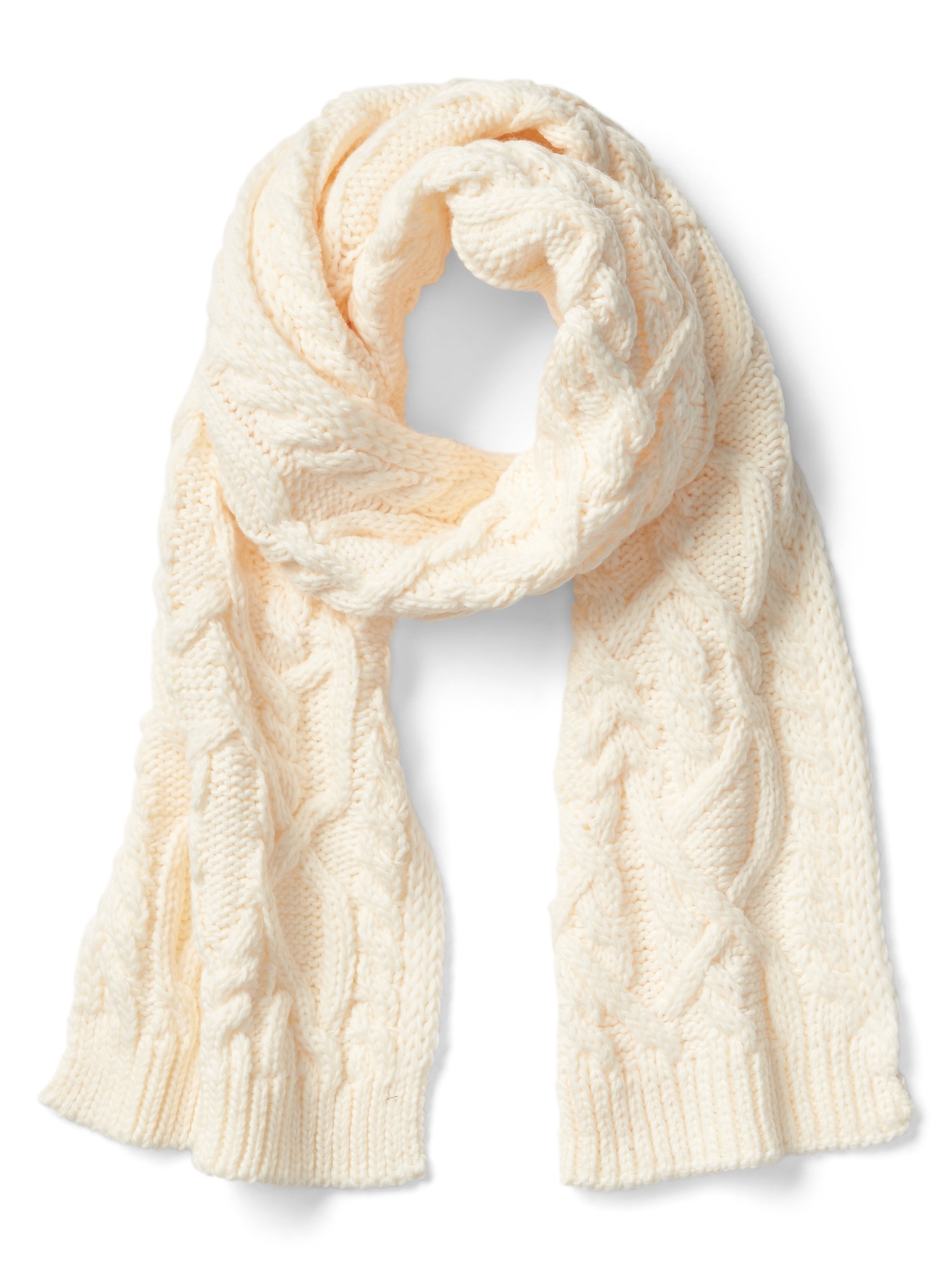 Cable-knit colorblock scarf | Gap
