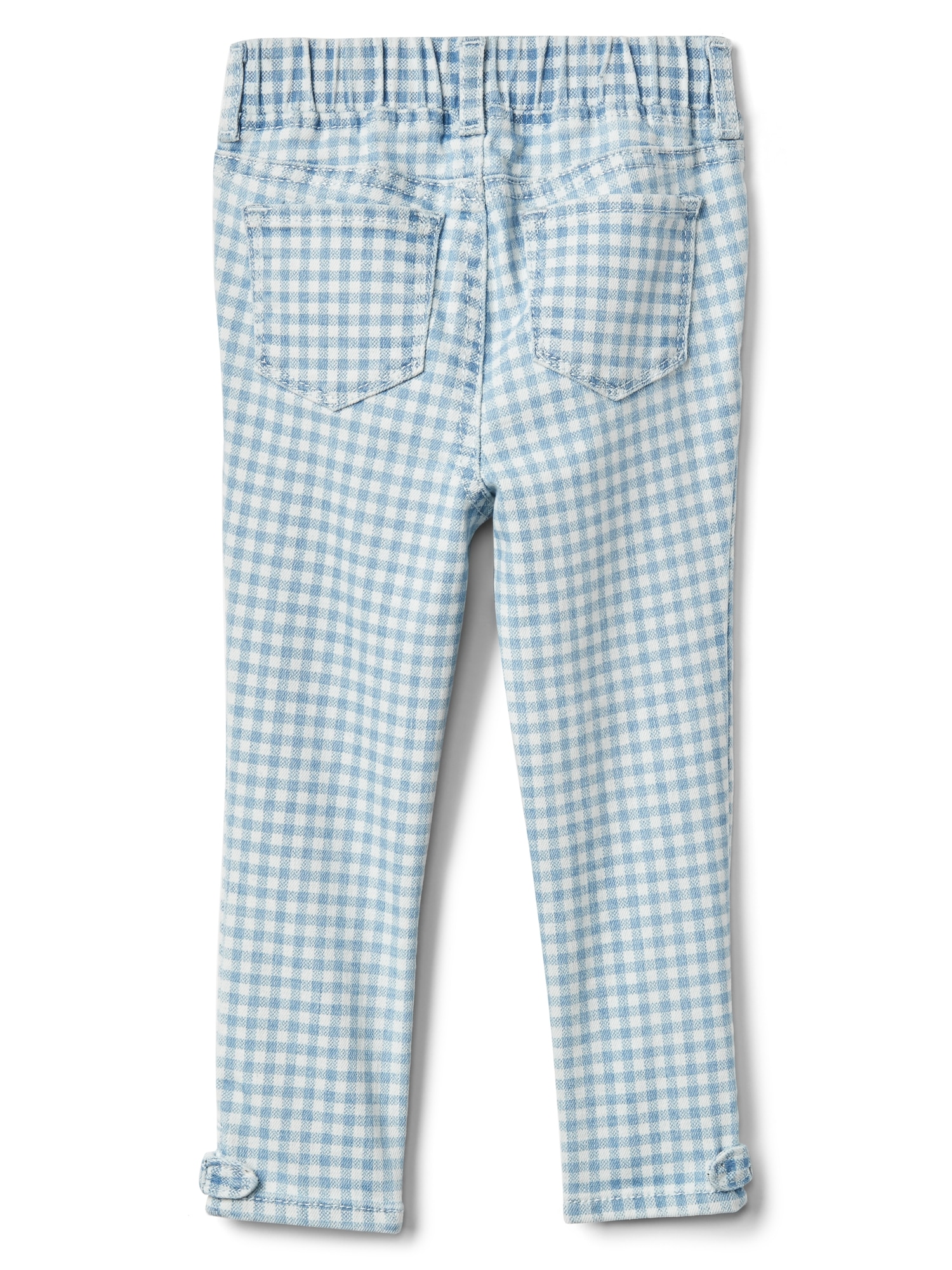 Superdenim Tie-Cuff Favorite Jeggings in Gingham with Fantastiflex | Gap